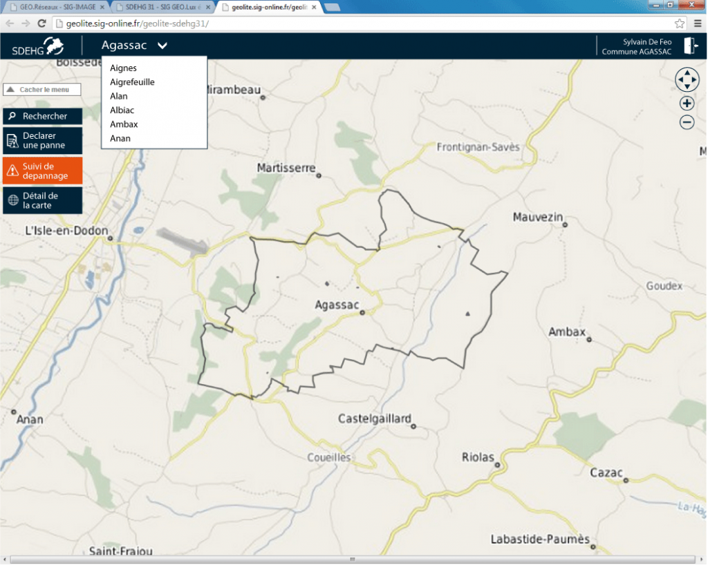 offres de délégation de services, d'interfaçage, d'intégration de SIG